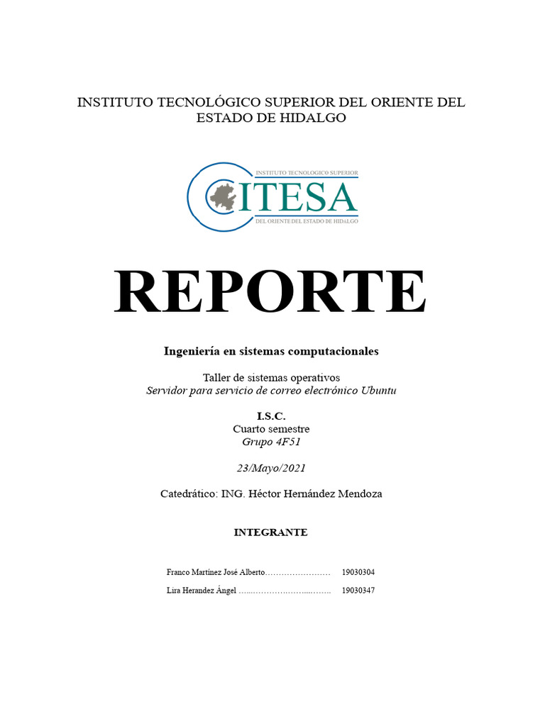 Ubuntu Server Reporte de Práctica | PDF | Servidor (Computación) | Distribución de Linux