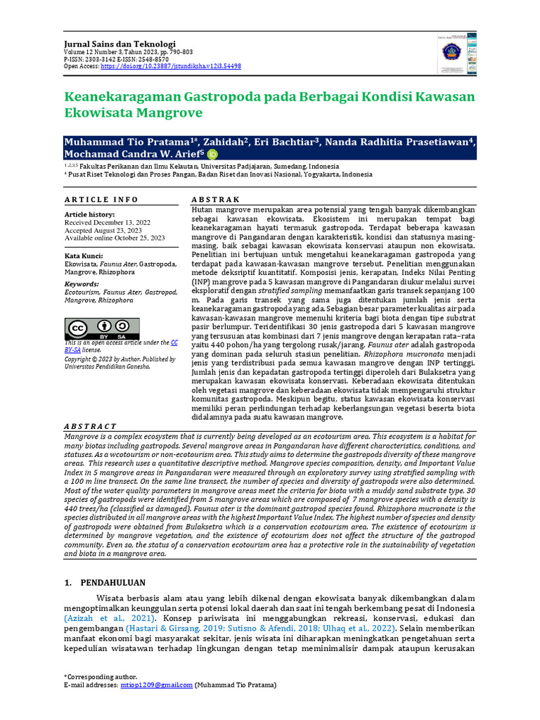 23 +JST+VOL 12+NO +3+Muhammad+Tio+Pratama+790-803 | PDF | Griya & Taman | Sains & Matematika