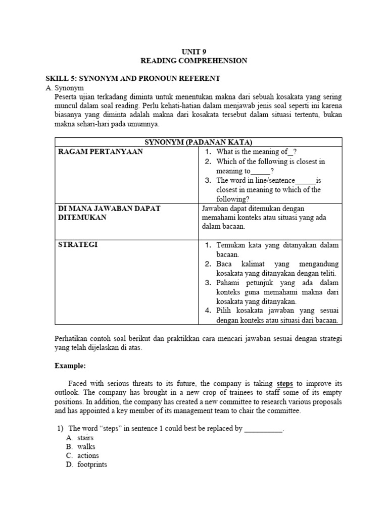 Ok - Unit 9 - Modul Tept - Reading Comprehension | PDF | Hydrogen