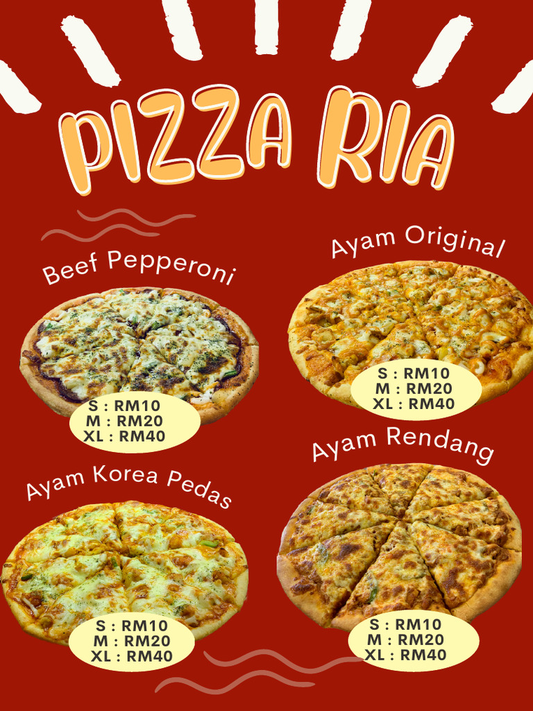 Pizza Ria Homemade Menu - 20240517 - 133802 - 0000 | PDF