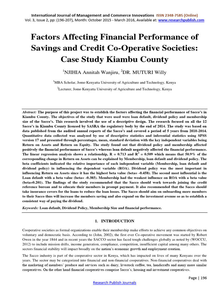 Factors Affecting Financial-2400 | PDF | Coefficient Of Determination | Credit