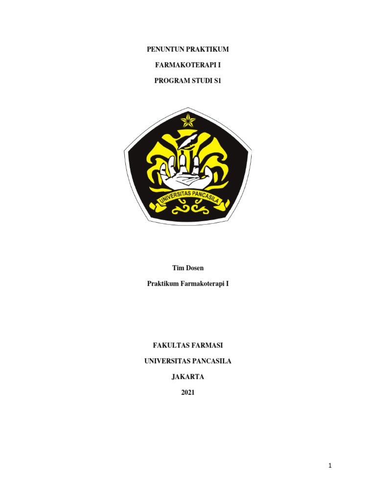 Panduan Praktikum Farmakoterapi | PDF | Pengembangan Diri | Kesehatan ...