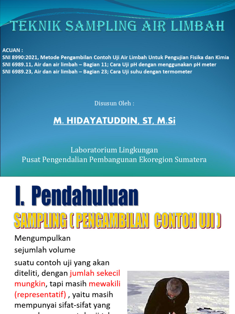 Prosedur Sampling Air Limbah dan Tanah | PDF | Teknologi & Rekayasa