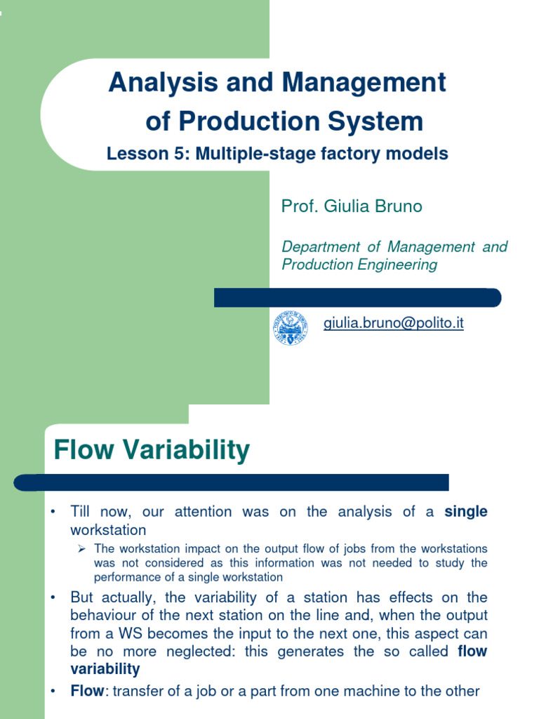 05_Multiple-Stage Factory Models_with_solutions_new | PDF | Applied ...