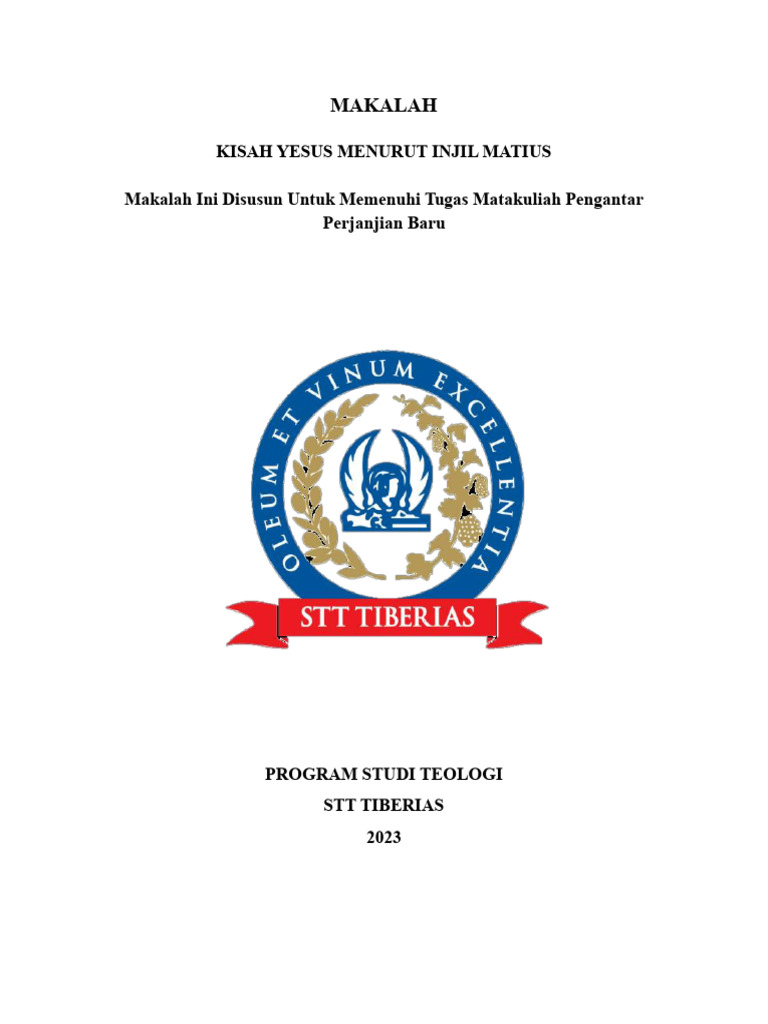 Kisah Yesus dalam Injil Matius | PDF | Sejarah