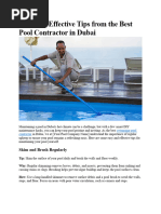 Pool Care Cheat Sheet | PDF | Water | Chemical Engineering
