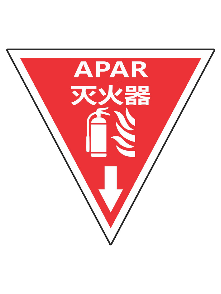 Sign Dan Cara Penggunaan APAR | PDF