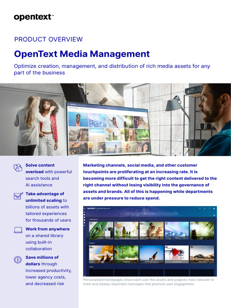 Opentext Po Media Management en | PDF | Cloud Computing | Metadata