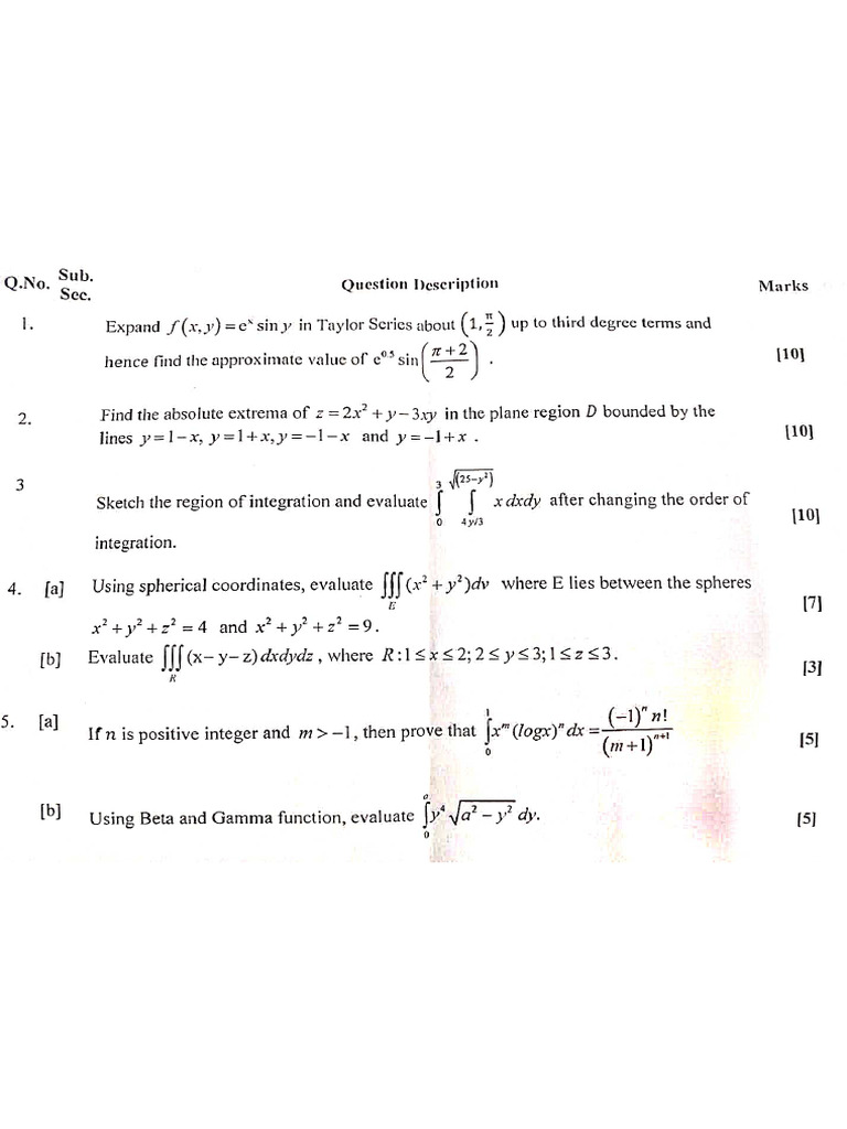 Calculus CAT 2 (2022) | PDF