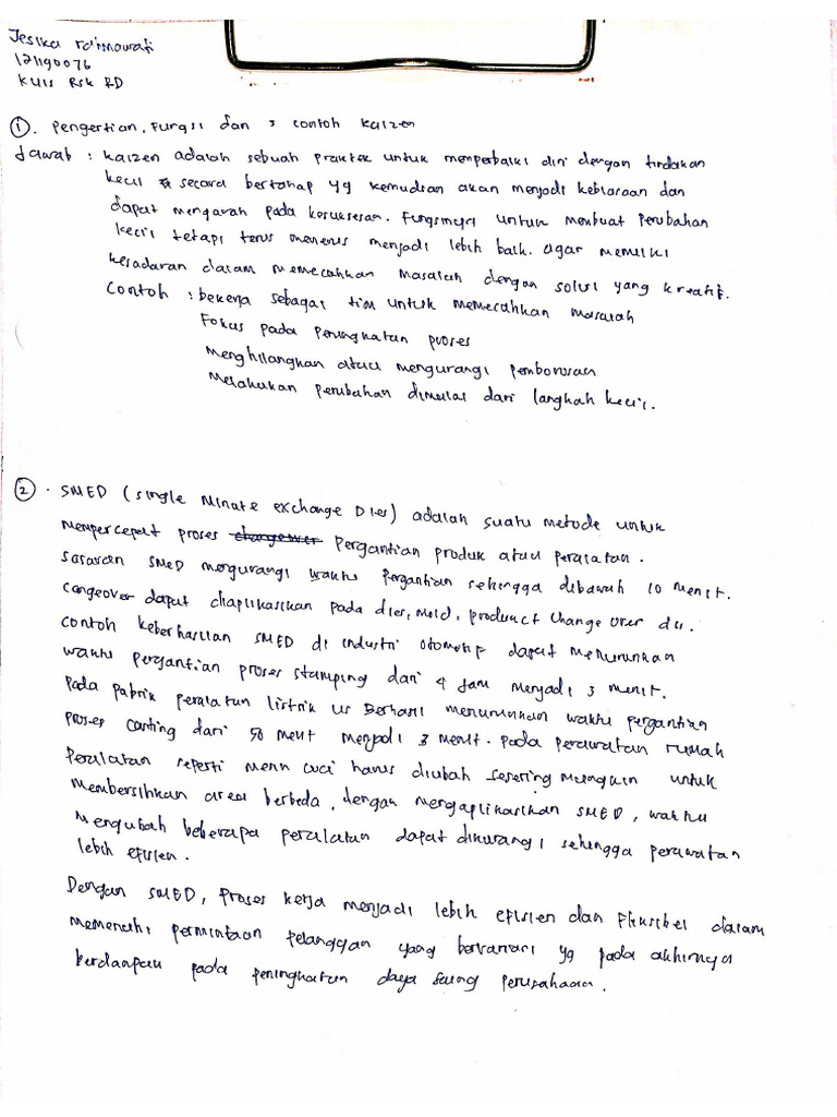 Jesika Rahmawati 121190076 Kuis RSK | PDF