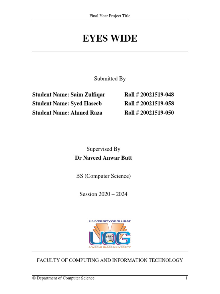 Eyes Wide | PDF | Computer Vision | Class (Computer Programming)