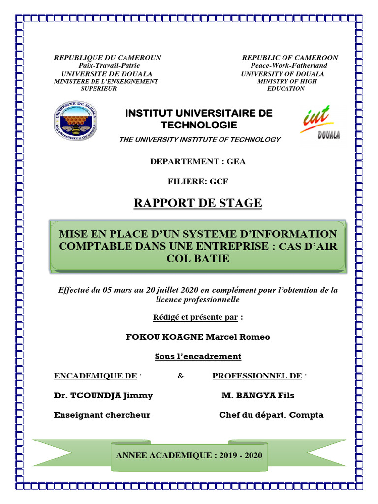 Système d'Information Comptable à AIR COL | PDF | Comptabilité | Business