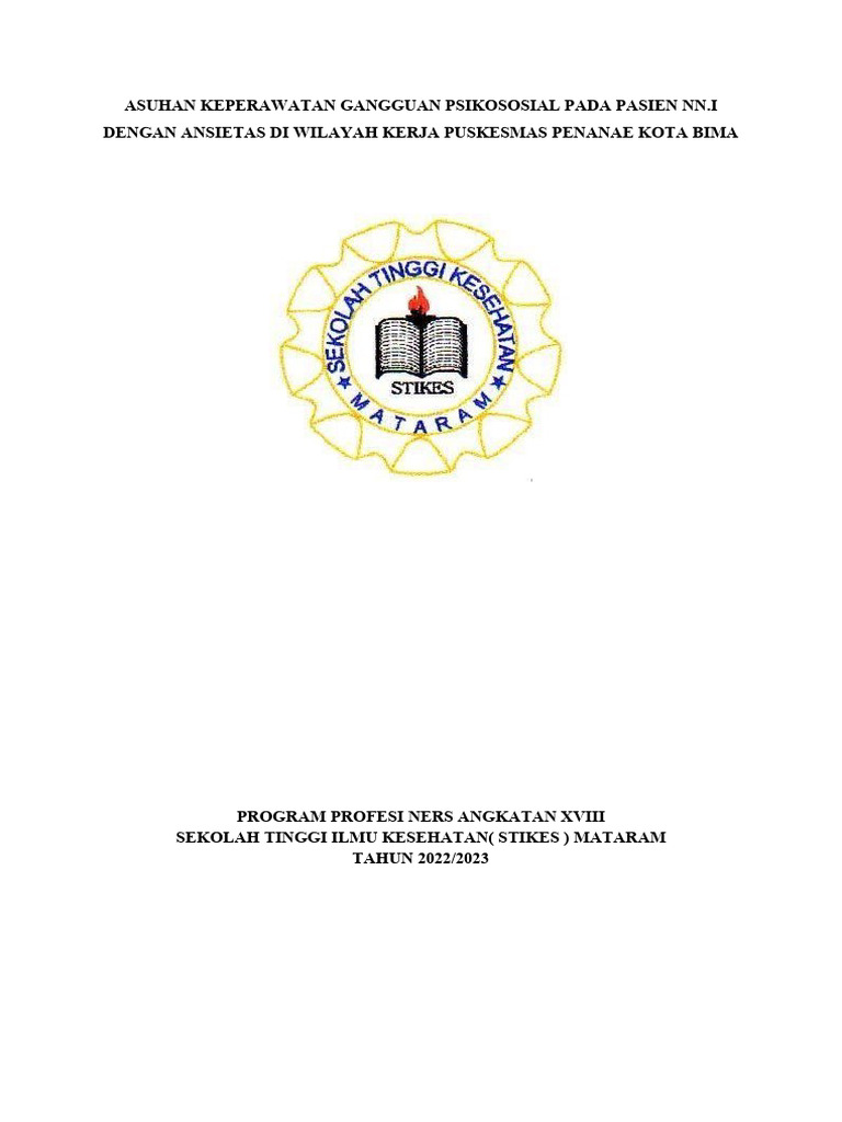 Askep Jiwa Komunitas Ansietas | PDF | Pengembangan Diri