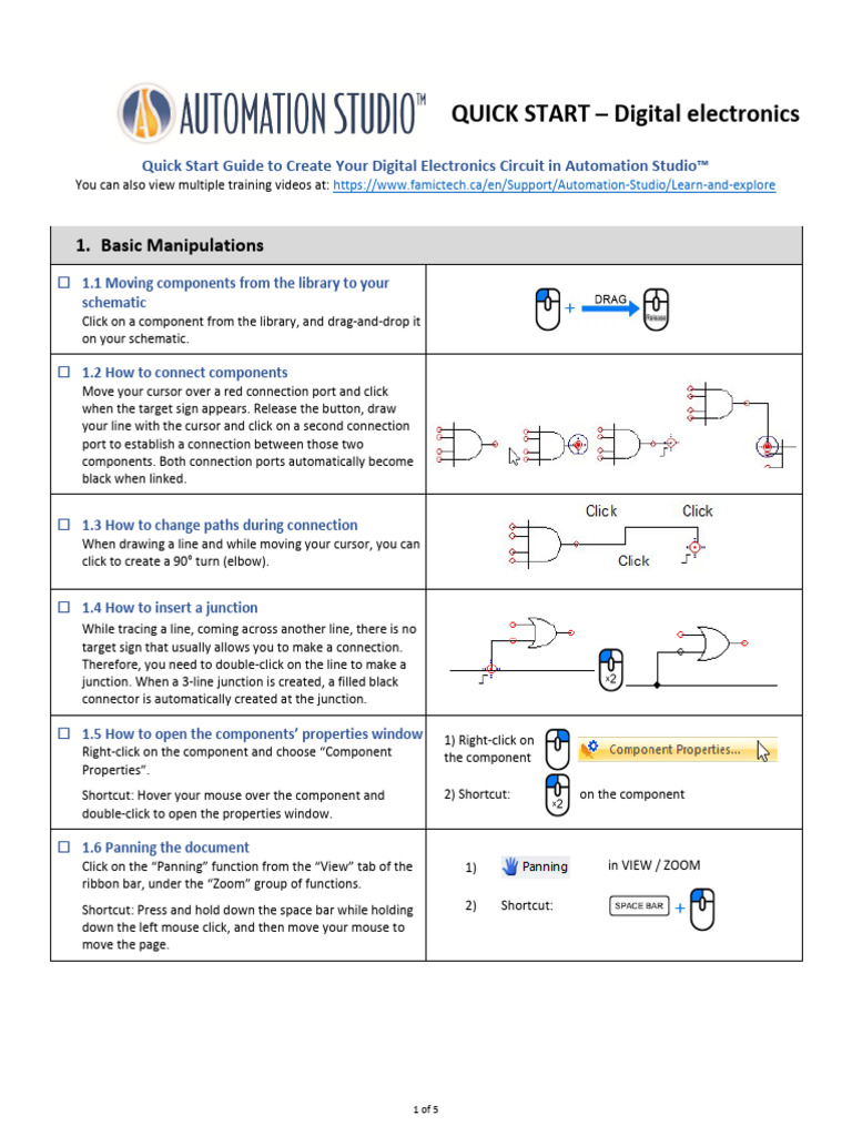 AUTOMATION STUDIO Quick Start Guide - Digital - EN | PDF | Computer Engineering | Computing
