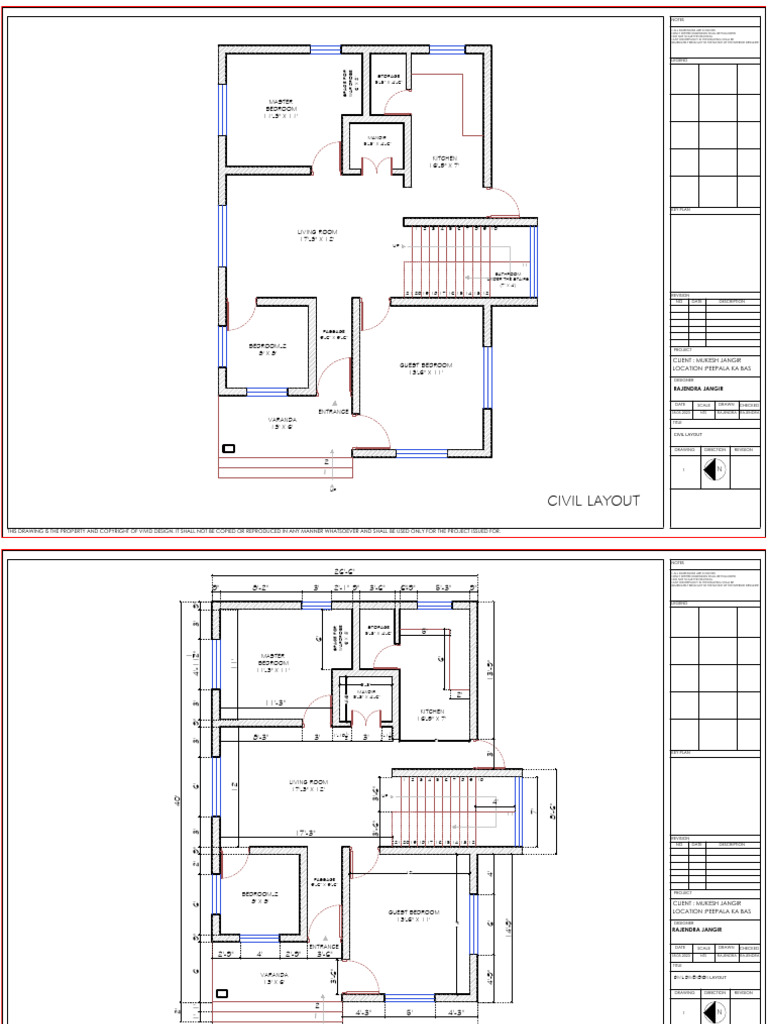 Layouts For Mr. Mukesh Jangid | PDF | Home | Interior Design