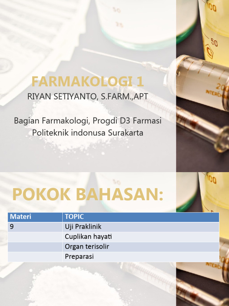 Farmakologi 9 | PDF