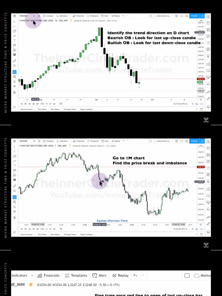 ICT Institutional Price Action - Micro Market Structure Time & Price ...