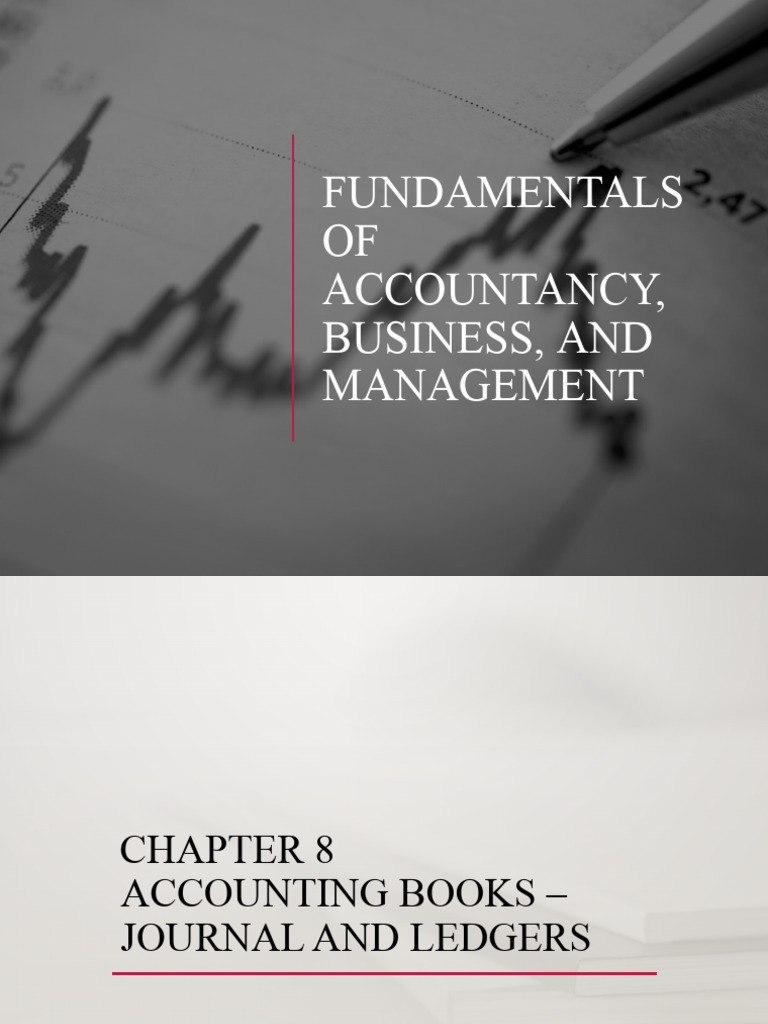 Chapter 8. Books of Accounts (Autosaved) | PDF | Debits And Credits ...