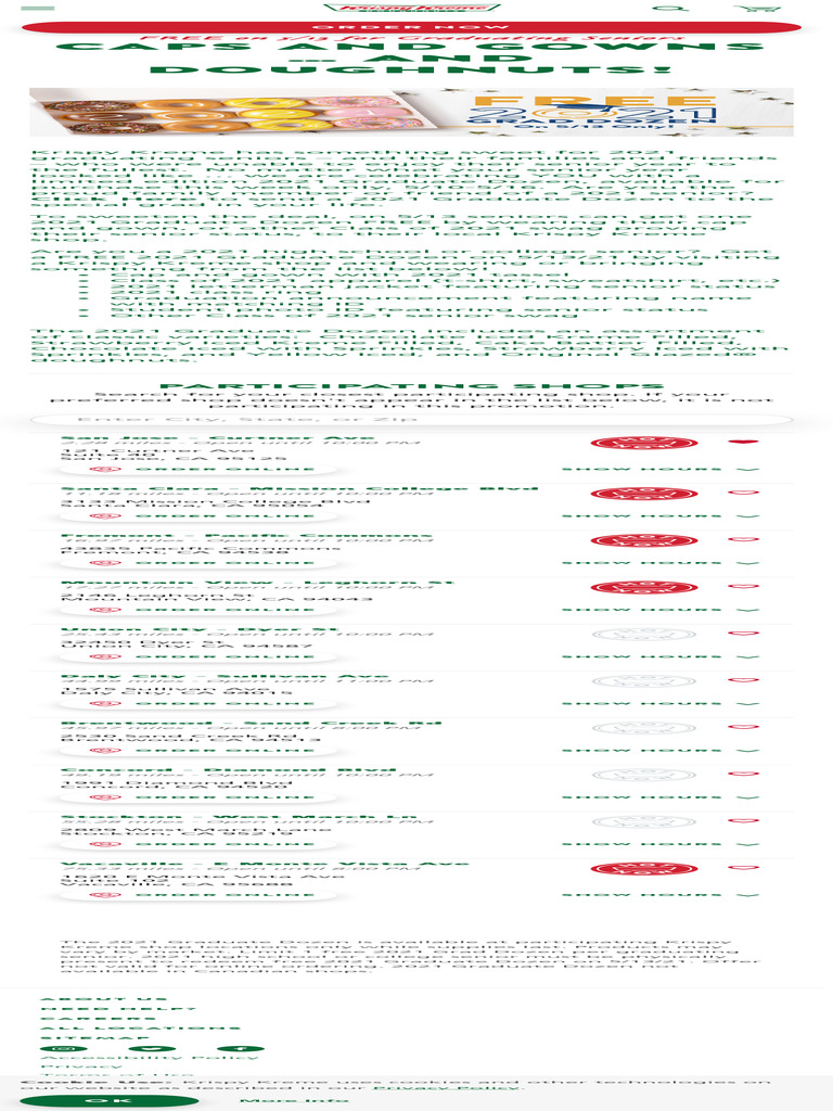 Krispy Kreme - Promotions | PDF | Doughnut | Foods