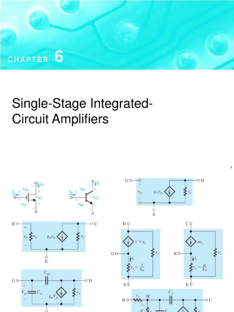 Single Stage IC Amplifiers | PDF