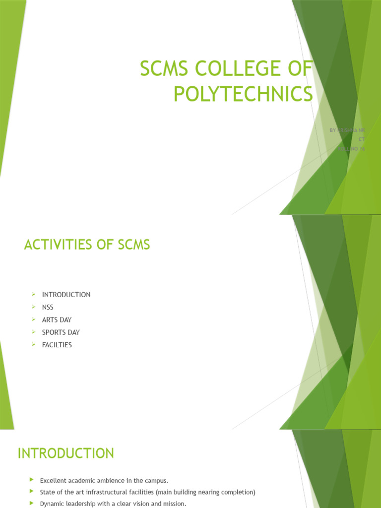 SCMS College of Polytechnics | PDF | Art | Technology & Engineering