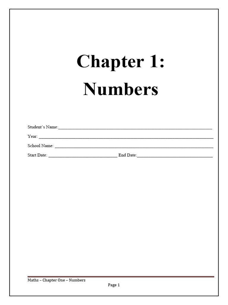 Chapter 1 Numbers & Place Value Notes | Download Free PDF | Numbers ...