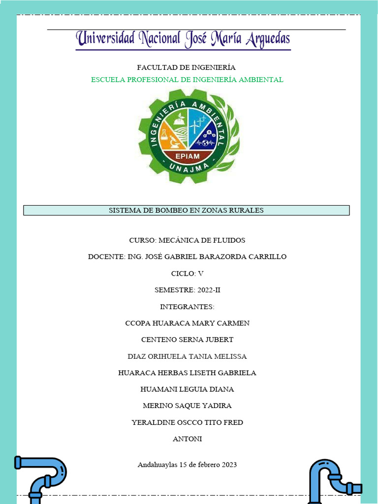 Examen Final Mecanica de Fluidos | PDF | Numero Reynolds | Bomba