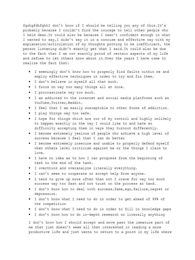 Personal Issues 2 | PDF | Thought | Social Media