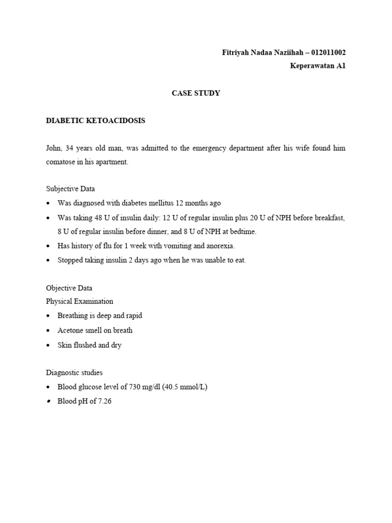 Case Study DKA, ARF, ARDS | PDF