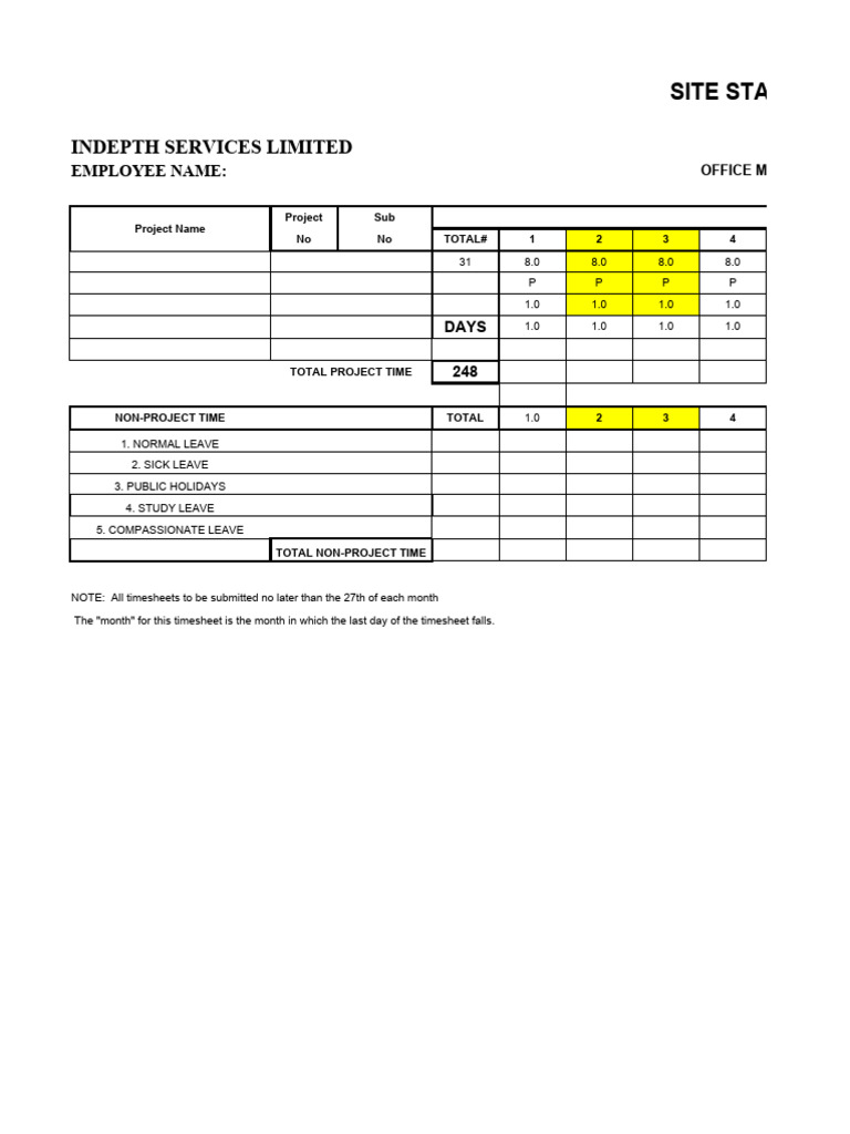 Time Sheet Template | PDF | Employee Relations | Labor Relations
