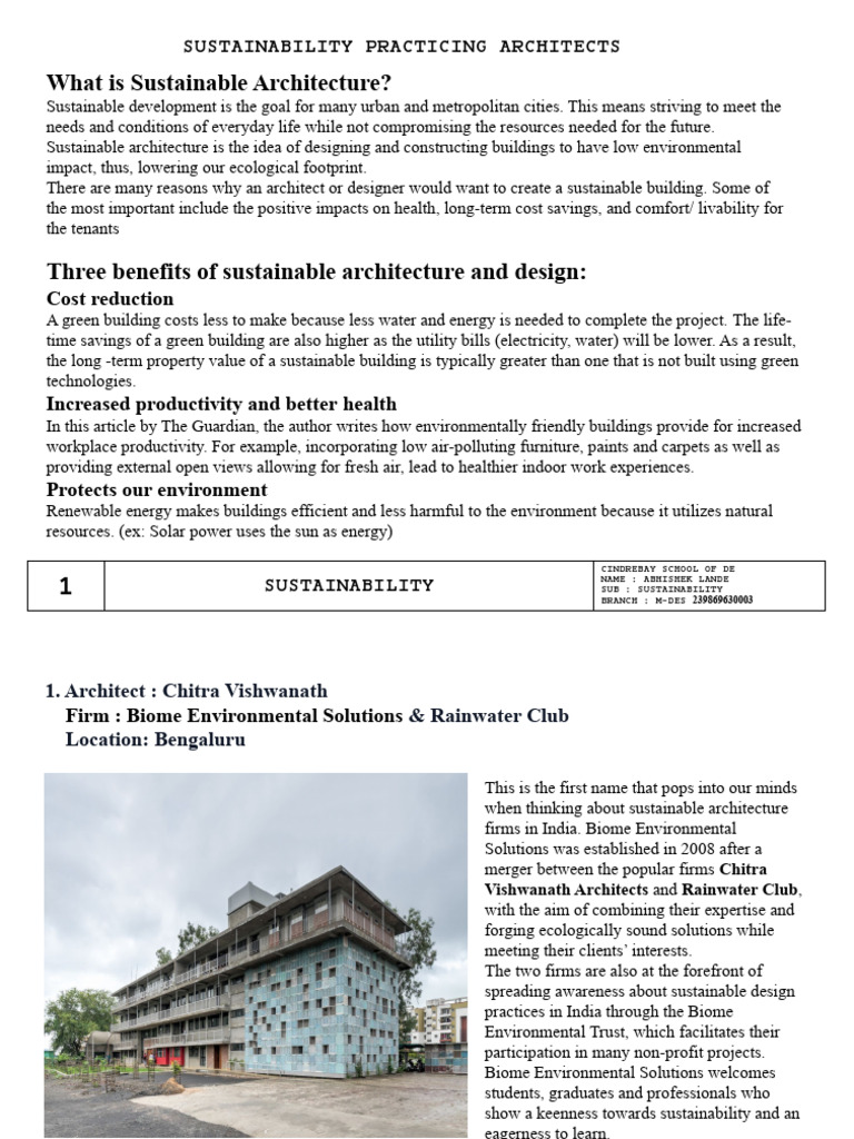 Sustainability Practicing Architects | PDF | Sustainability | Green ...