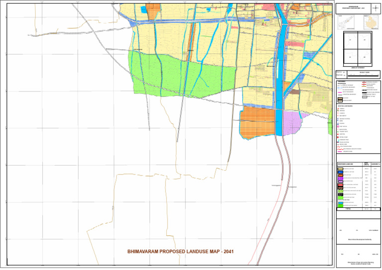 Bhimavaram Proposed Land Use Map 2041 | PDF