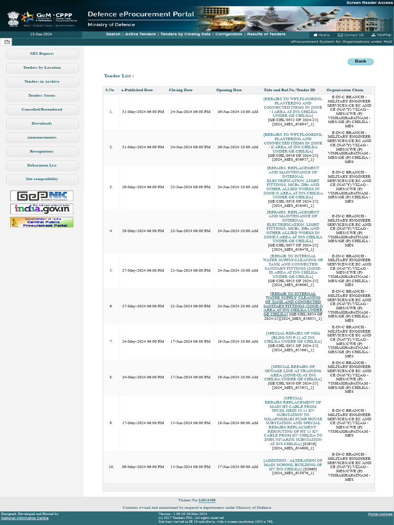 EProcurement System For Organisations Under MoD | PDF | Electric Power