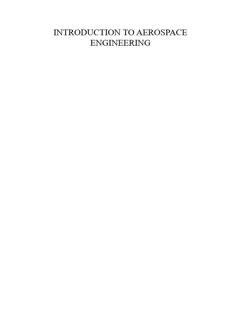 Introduction To Aerospace Engineering | PDF | Atmosphere Of Earth ...