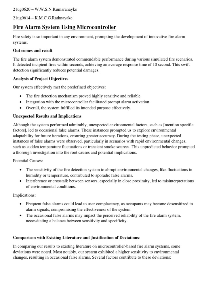 05.Fire Alarm System Using Microcontroller | Download Free PDF | Sensitivity And Specificity ...