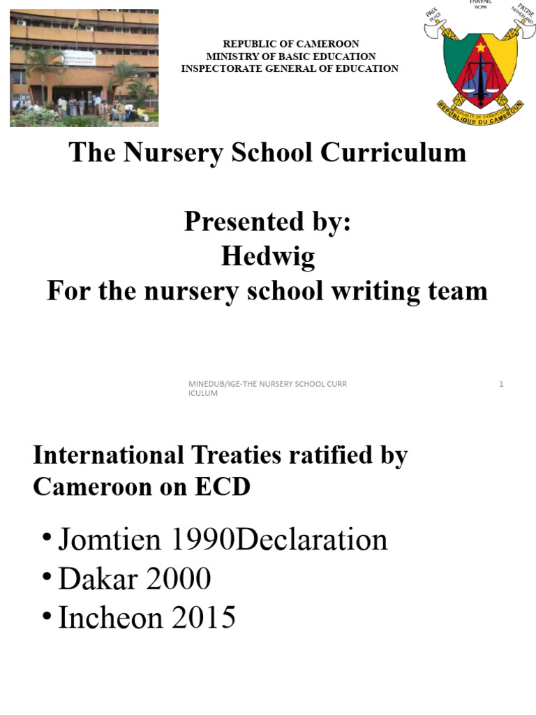 Nursery School Curriculum in Sum August Presentation Hedwig | PDF ...