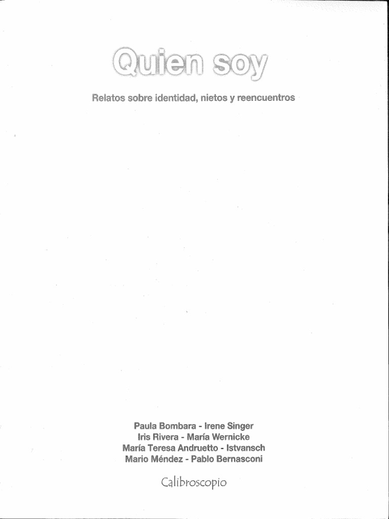 Quien Soy | PDF