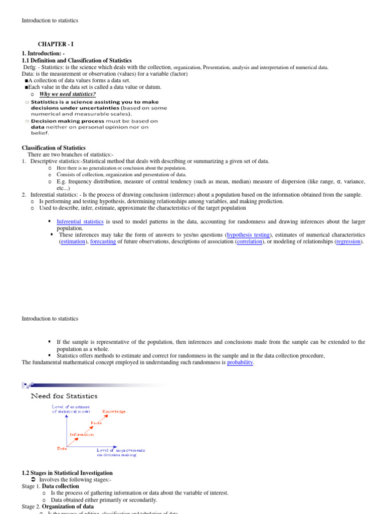 Chapter - I 1. Introduction: - 1.1 Definition and Classification of ...