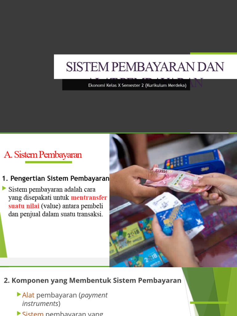 Sistem Pembayaran Dan Alat Pembayaran | PDF