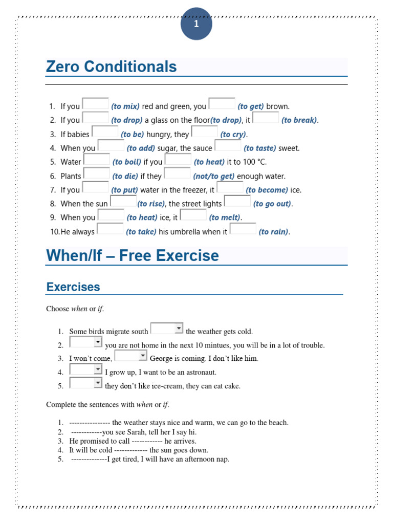 Conditionals Practice 2024 | PDF