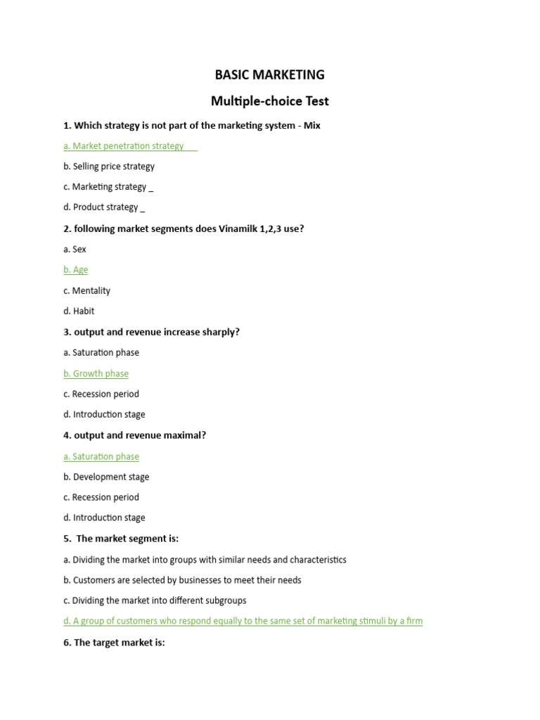 Basic Marketing | PDF | Marketing | Market Segmentation