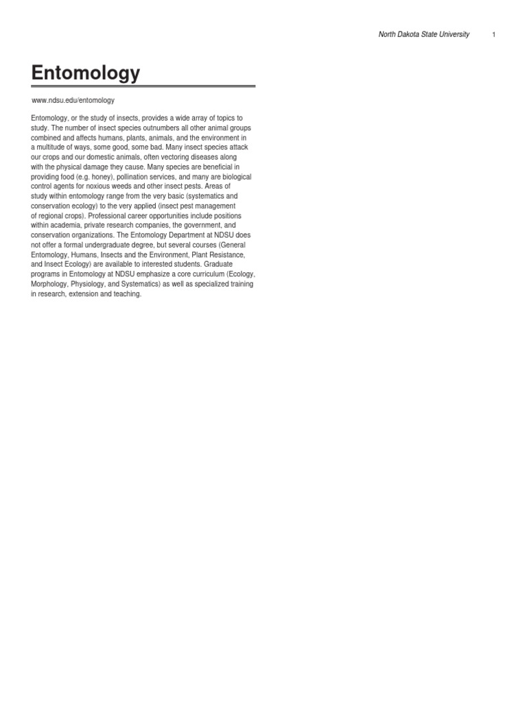 Entomology | PDF | Self-Improvement | Science & Mathematics