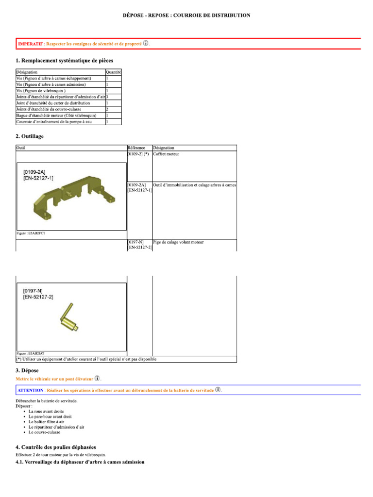 Puretech 1L Calage Distib | PDF