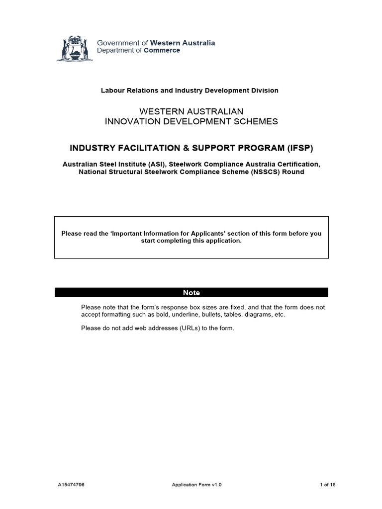 Application Form - Australian Steel Institute Asi Steelwork Compliance ...