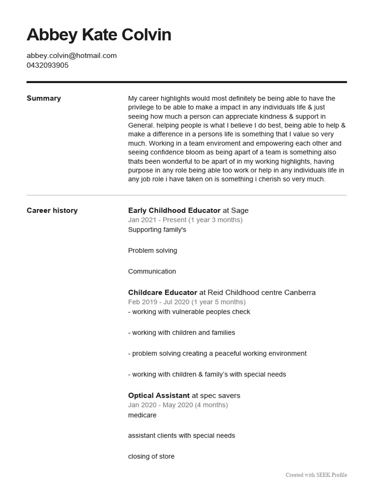 Abbey Kate Colvin Dental Assistant Resume | PDF | Career & Growth