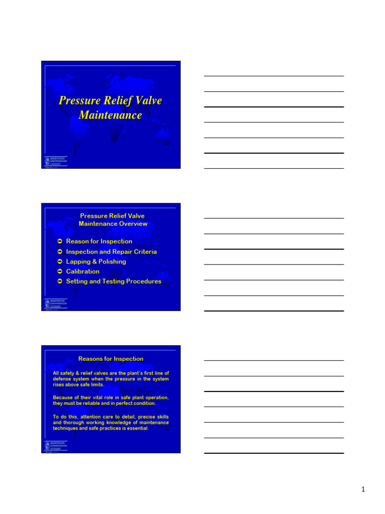 01-Maintenance of PRV | PDF | Abrasive | Valve