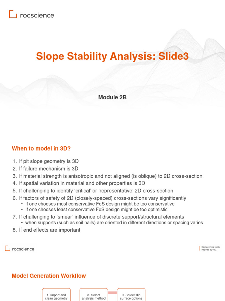 2B - Slope Stability Analysis Slide3 | PDF | Fracture | Anisotropy