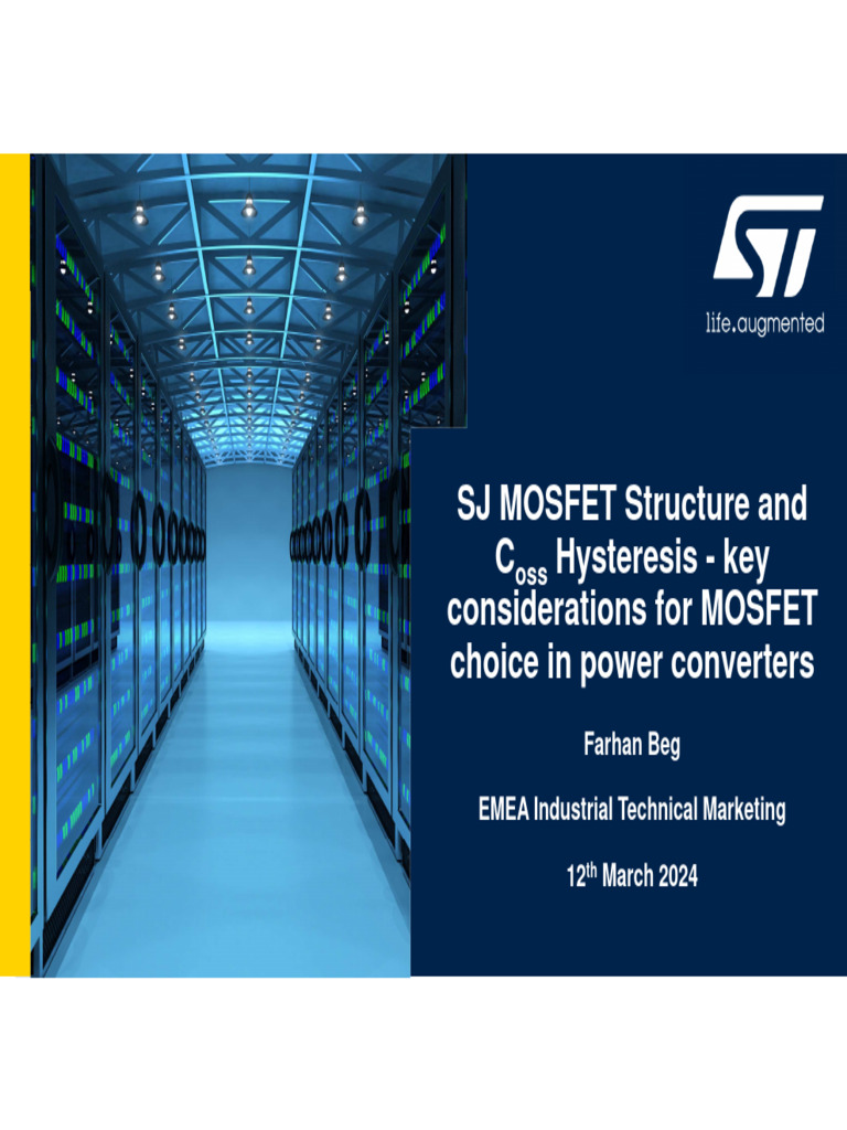 Webinar Presentation SJMOSFET Structure and Coss Hysteresis | PDF ...