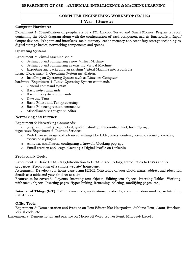 Lab Printouts CSE - AIML & DS | PDF | Computer Program | Programming