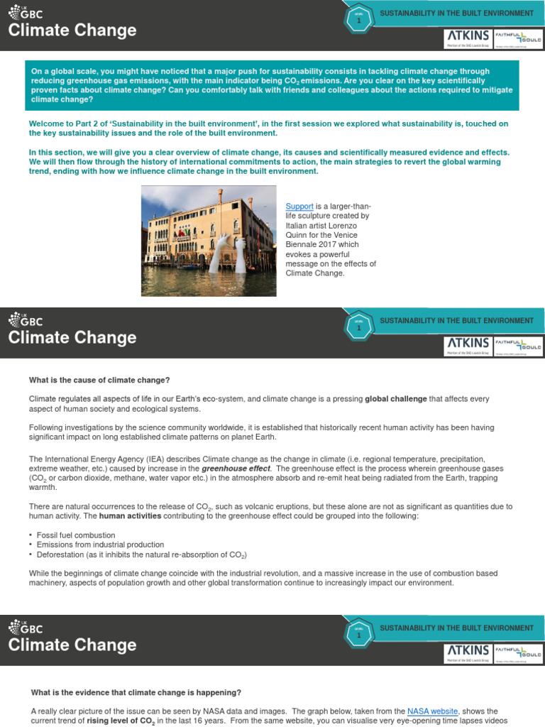 2 Climate Change and The Built Environment | PDF | Climate Change ...